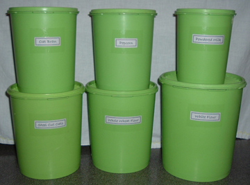 Make easy canister labels | The Fiercely Frugal SAVAGE SISTERS